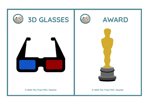ESL Cinema Flashcards | Teaching Resources