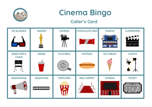 ESL Cinema Bingo | Teaching Resources