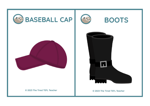 ESL Clothes Flashcards | Teaching Resources