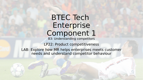 BTEC Tech L1/2 ENTERPRISE COMPONENT 1 | Teaching Resources