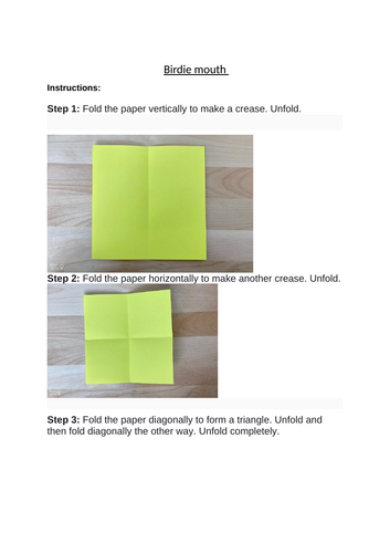 Origami fortune teller | Teaching Resources