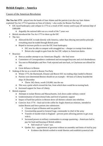 A-level Edexcel History Edexcel, Britain: Losing and Gaining an Empire ...
