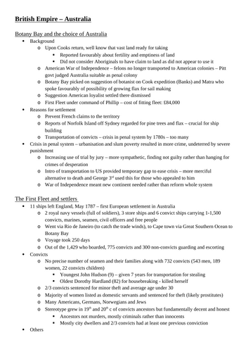 A-level Edexcel History Edexcel, Britain: Losing and Gaining an Empire ...