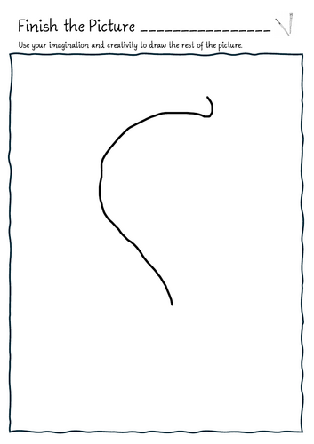 Finish the Picture Morning Starter Time Filler | Teaching Resources