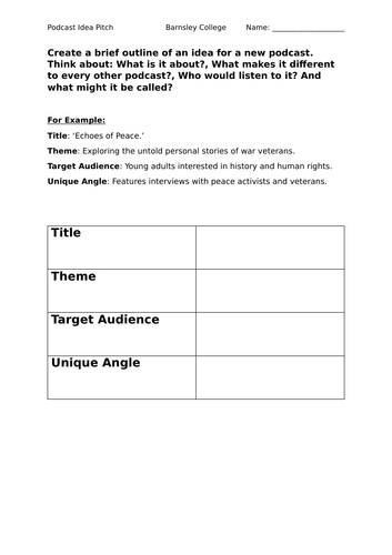 A07 - Speaking and Listening - Podcasting | Teaching Resources