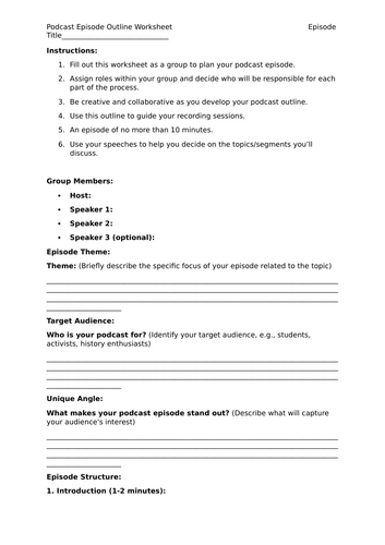A07 - Speaking and Listening - Podcasting | Teaching Resources