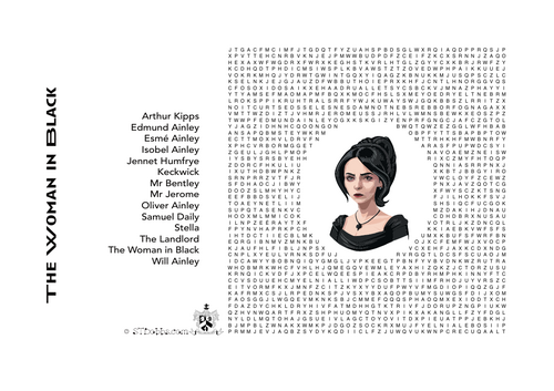 The Woman in Black wordsearch | Teaching Resources