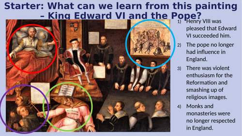 KS3 - Impact of the Reformation on England - Tudor and Stuart 14 ...