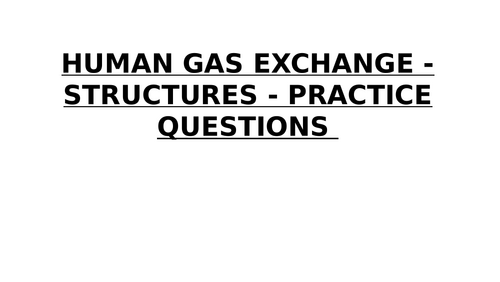 **iGCSE Biology Edexcel - HUMAN GAS EXCHANGE - STRUCTURES** | Teaching ... **iGCSE Biology Edexcel - HUMAN GAS EXCHANGE - STRUCTURES** | Teaching ...