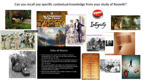 UPDATED Christina Rossetti poetry scheme of work - A level English ...