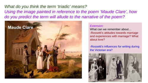 UPDATED Christina Rossetti poetry scheme of work - A level English ...