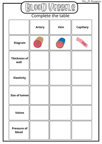 B2- The Heart and Blood Vessels (GCSE) | Teaching Resources