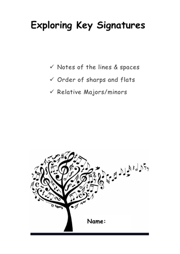 Music theory resource - Key Signatures | Teaching Resources