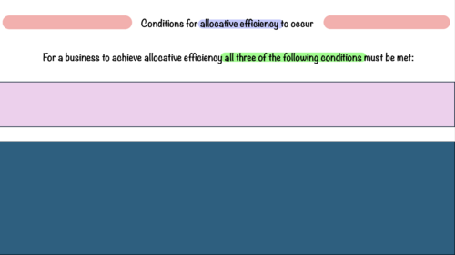 Allocative Efficiency (Economics) | Teaching Resources