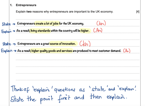 Eduqas Business A Level Model Answers | Teaching Resources