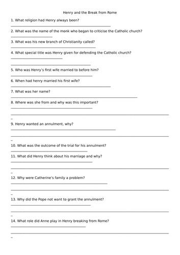 KS3 Tudor Monarchs 11 Lesson pack | Teaching Resources