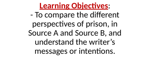 AQA GCSE English Language - paper 2: reading section (Questions 1-4 ...