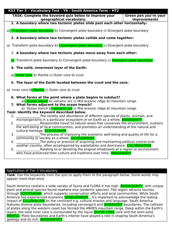 KS3 Geography - South America Unit of Work | Teaching Resources