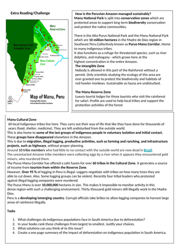 KS3 Geography - South America Unit of Work | Teaching Resources