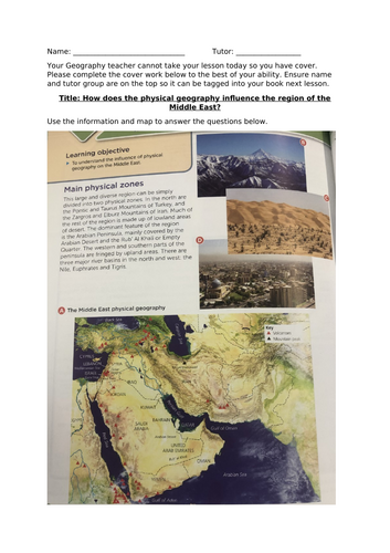 KS3 Geography Middle East Unit of Work | Teaching Resources