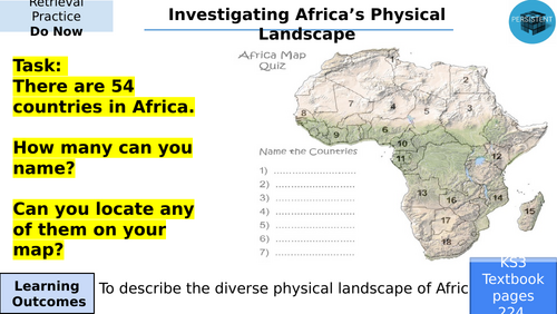 KS3 Geography Africa Scheme of Work | Teaching Resources