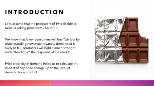 Edexcel Business - Price Elasticity of Demand | Teaching Resources