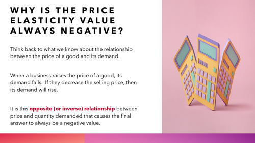 Edexcel Business - Price Elasticity of Demand | Teaching Resources