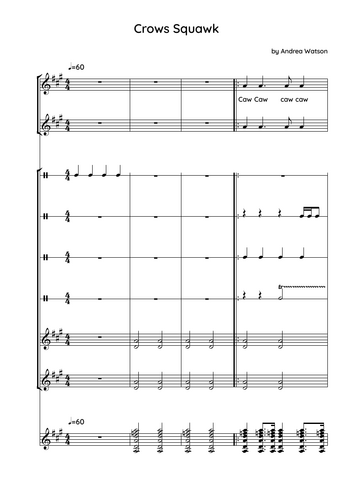 Crows Squawk song for KS1-KS2 music classrooms | Teaching Resources