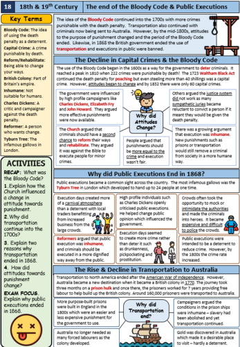 Crime & Punishment - Revision Workbook Knowledge Organisers - GCSE ...