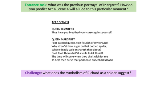 OCR A level English Literature: Shakespeare's Richard III - full unit ...