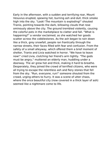 Escape from Pompeii by Christina Balit - Year 5 Unit of Writing ...