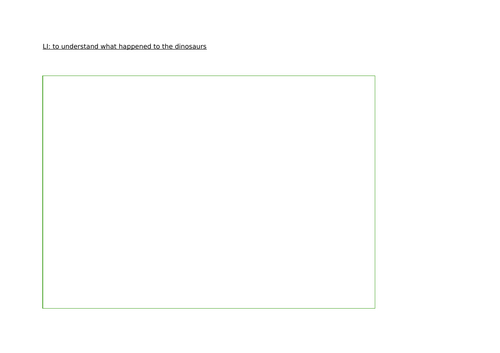 The history of Dinosaurs Key Stage 1 | Teaching Resources