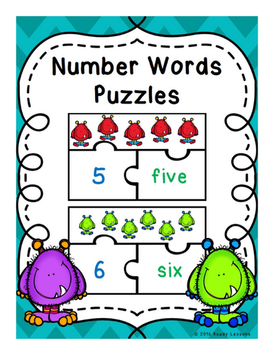Counting objects to 20 Number Sense Recognition Word 1-20 Matching Game ...