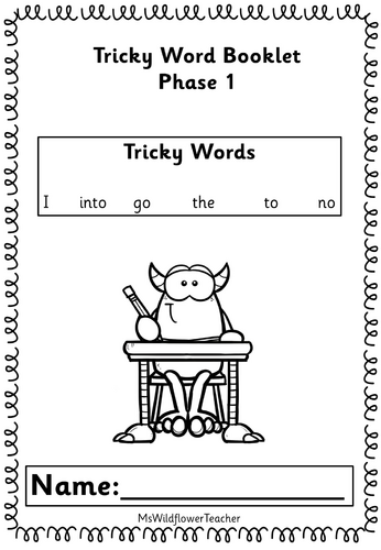 Tricky Words Booklet Phase 1 Phonics (Halloween) | Teaching Resources
