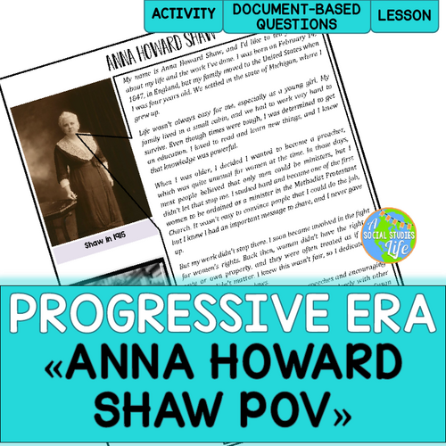 Anna Howard Shaw Point of View, Women's Rights, Progressive Era ...