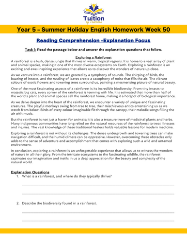 Year 5 Revision Booklet 4 | Teaching Resources