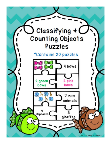 Sorting Classifying Categorize Counting Objects Kindergarten Game ...