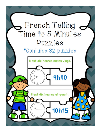Telling Time in French | Teaching Resources