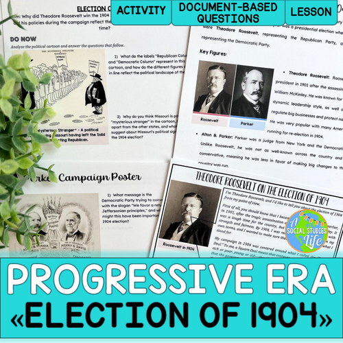 Election of 1904, Theodore Roosevelt, Alton B. Parker | Teaching Resources