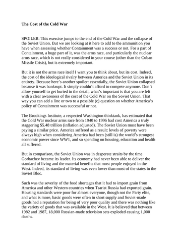 (I)GCSE - Containment | Teaching Resources