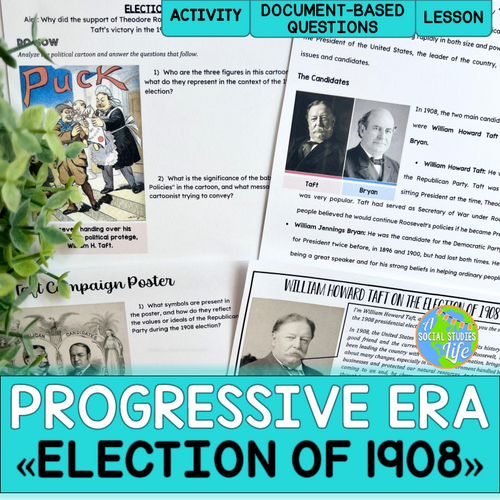 Election of 1908, William Howard Taft, William Jennings Bryan ...