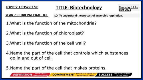 Respiration and Photosynthesis (Year 8) Activate KS3 | Teaching Resources