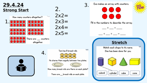 Strong starts/morning challenge (year 2) | Teaching Resources