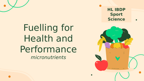 IB SEHS A2 - Hydration and Nutrition COMPLETE SL and HL PowerPoints ...