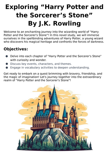 Harry Potter Books 1, 2 & 3 Novel Studies BUNDLE (Sorcerer's Stone for ...