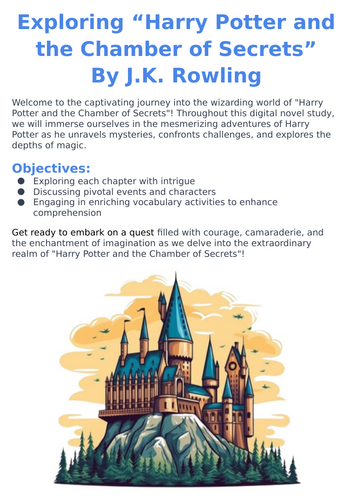 Harry Potter Books 1, 2 & 3 Novel Studies BUNDLE (Sorcerer's Stone for ...