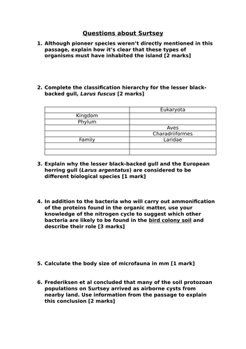 Primary succession (OCR A-level biology) | Teaching Resources