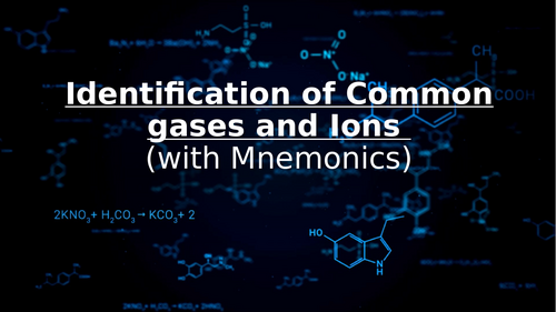 Identification of common gases and ions (with mnemonics) | Teaching ...