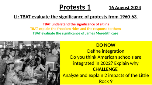 American Civil Rights - History iGCSE - Pearson EdExcel | Teaching ...