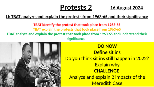 American Civil Rights - History iGCSE - Pearson EdExcel | Teaching ...